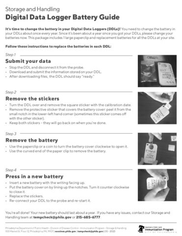 Philadelphia Immunization Program | Storage-Handling-DDL-Battery-Guide-5.3.23