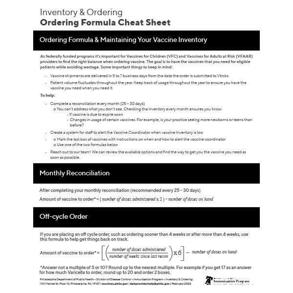 Philadelphia Immunization Program