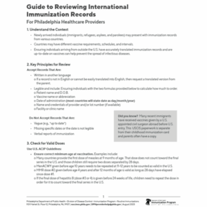 Philadelphia Immunization Program